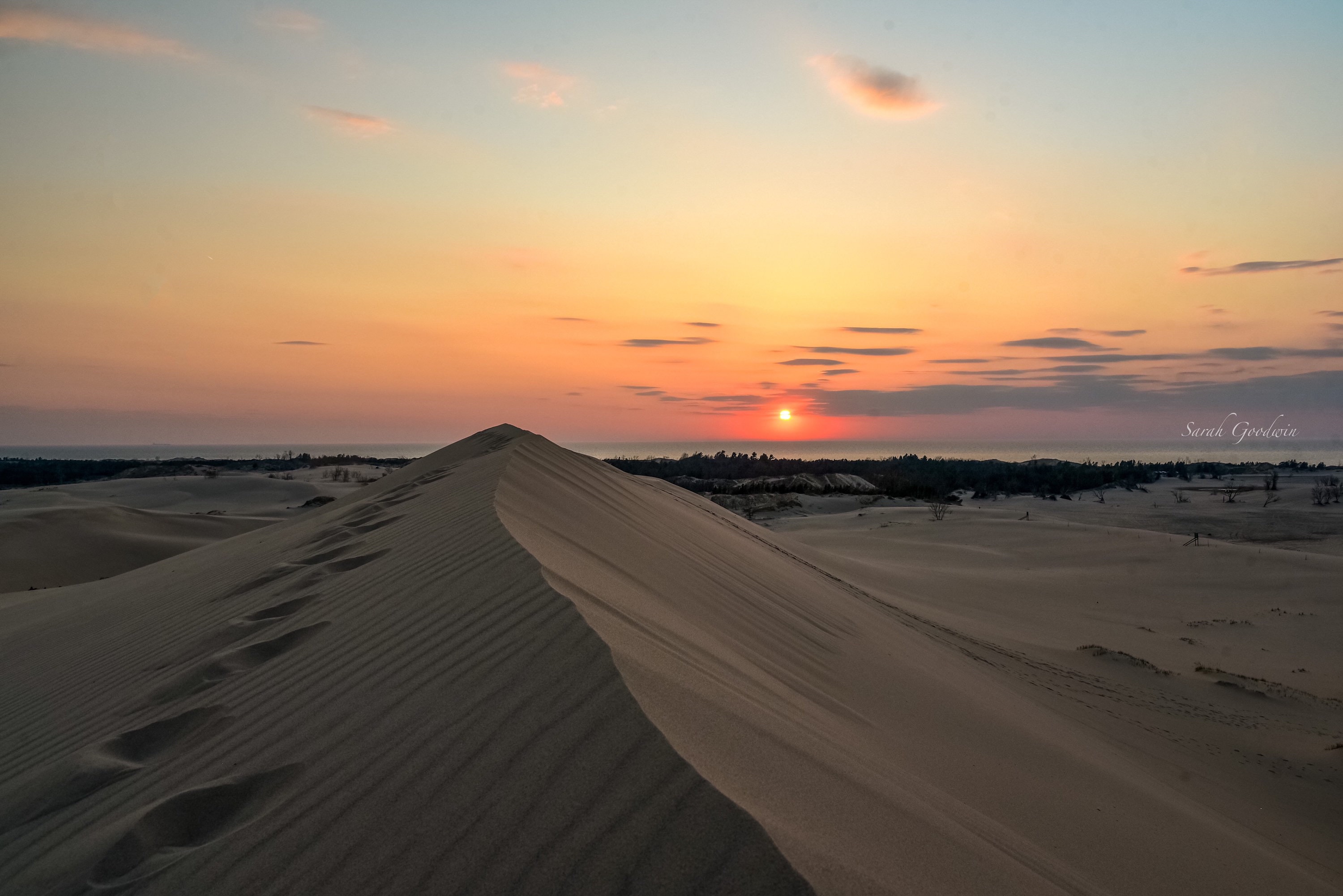 Sand Dunes Sunset