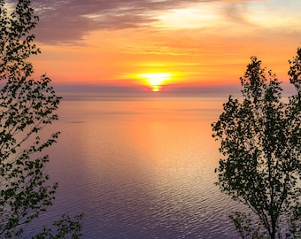 Empire Bluffs Sunset / Sleeping Bear Dunes / Michigan | Etsy