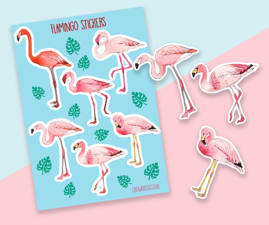 Flamingos Sticker Sheet Bullet Journal Stickers, Planner Stickers ...
