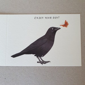 Corvids Crows Good Luck, Birthday, Thank You, Have a Good Day, Enjoy ...