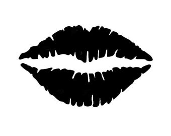 Kiss stencil | Etsy
