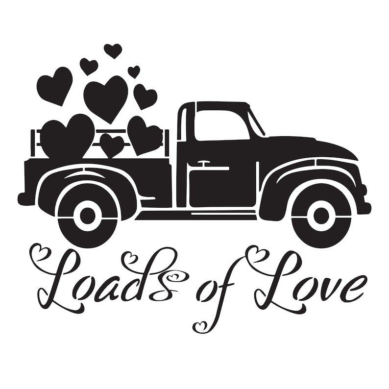 Loads of Love- 10 Mil Mylar-reusable Stencil - Etsy