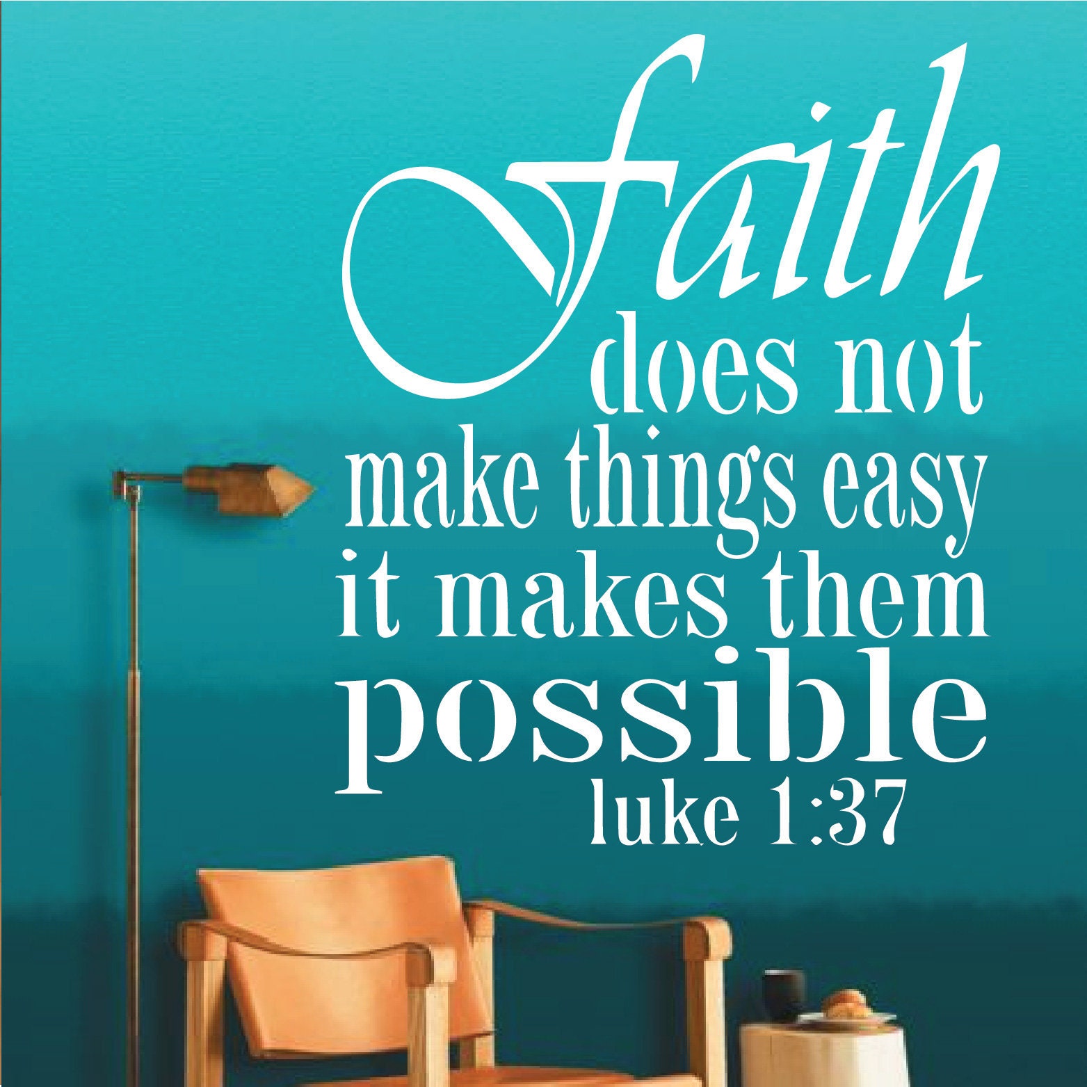 Faith Does Not Make Things Easy Stencil-10 Mil Clear Mylar-reusable ...
