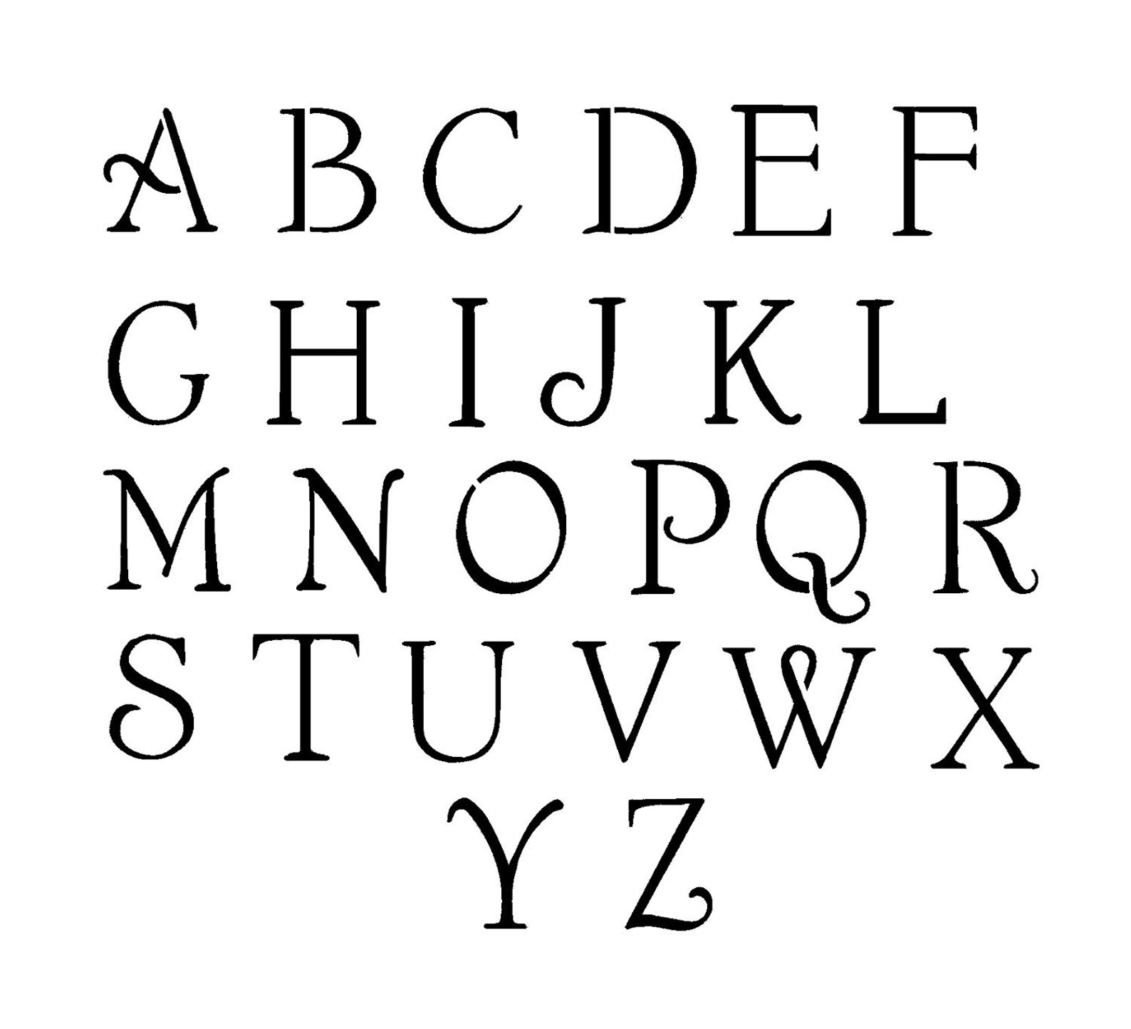 Full Handwritten Alphabet - 10 Mil Mylar- Reusable Stencil Pattern - Etsy