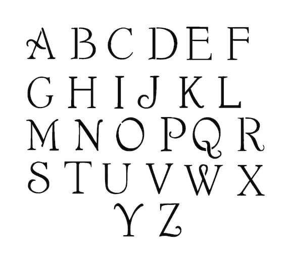 Full Handwritten Alphabet 10 Mil Mylar Reusable Stencil - Etsy