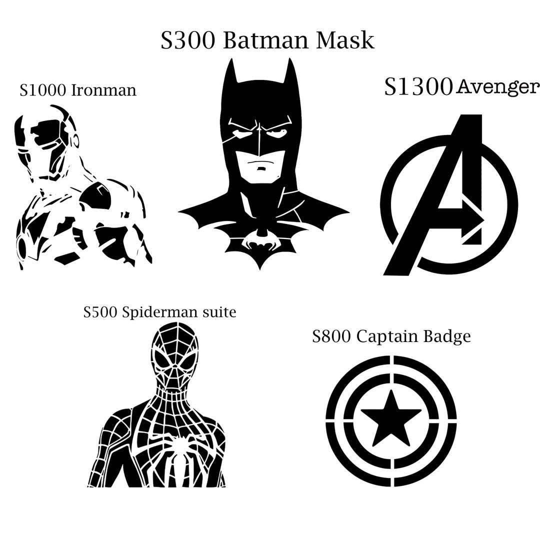 Super Hero Stencils, Justice League Stencils and Avenger Stencils ...