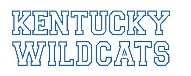 Kentucky Wildcat Text - Etsy