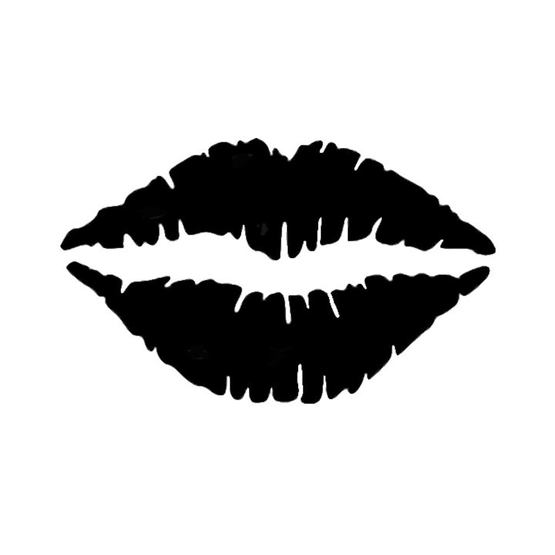 Lips Reusable Stencil Pattern on 10 Mil Clear Mylar - Etsy