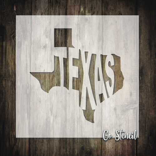 Texas 10 Mil Mylar-reusable Stencil - Etsy