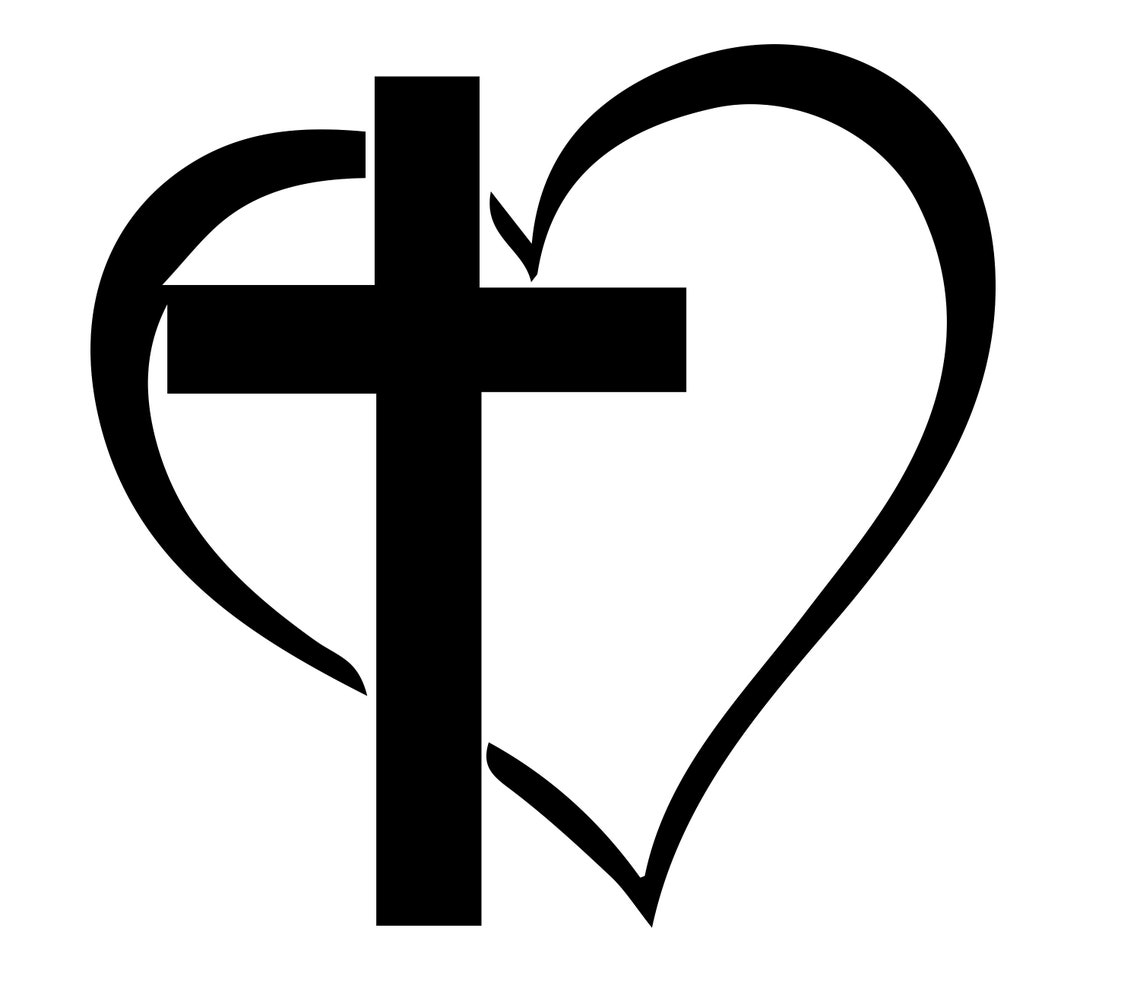 Cross Heart -10 Mil Mylar-reusable Stencil - Etsy
