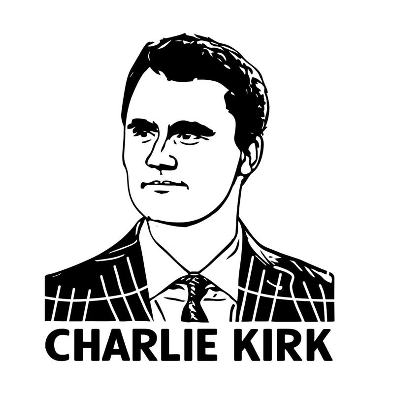 Charlie Kirk Drawing - Etsy