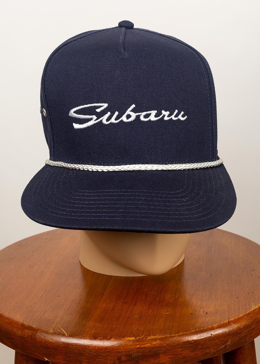 Vintage Deadstock Subaru Script Logo Trucker Cord Snapback Baseball Cap ...