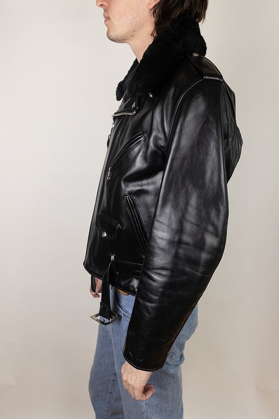 Vintage Schott Perfecto Horsehide Leather 618HH 618 Black Vintage Schott Perfecto Horsehide Leather 618HH 618 Black