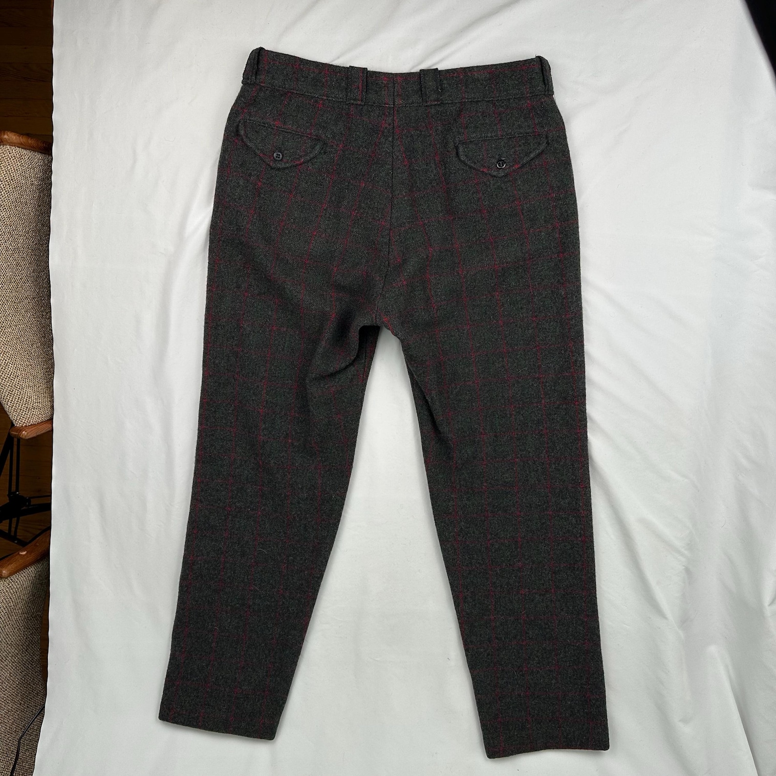 Vintage Johnson Woolen Mills Wool Hunting Outdoor Work Pants Adirondack ...