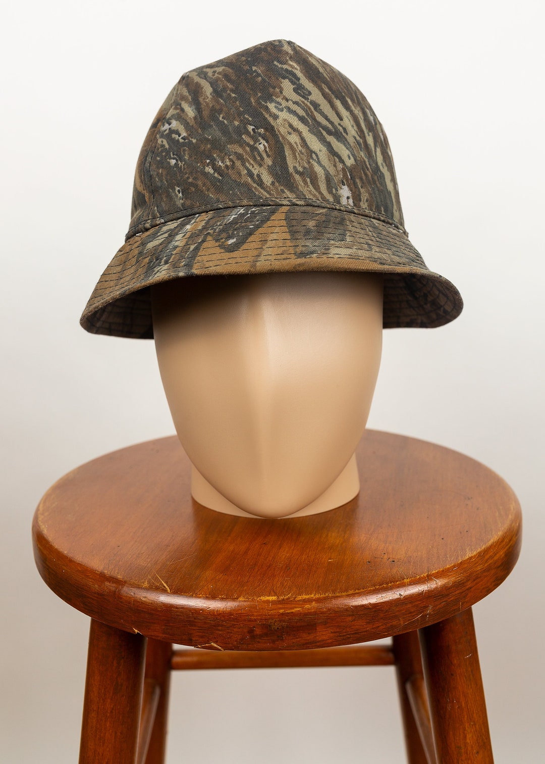 Vintage 90s Insulated Foam Realtree Camouflage Hunting Bucket Hat Size ...