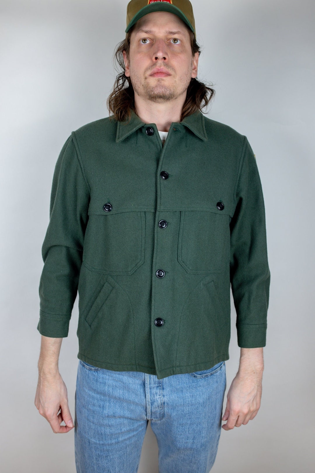 Vintage Bemidji Woolen Mills Caped Mackinaw Wool USDA Forest Service ...