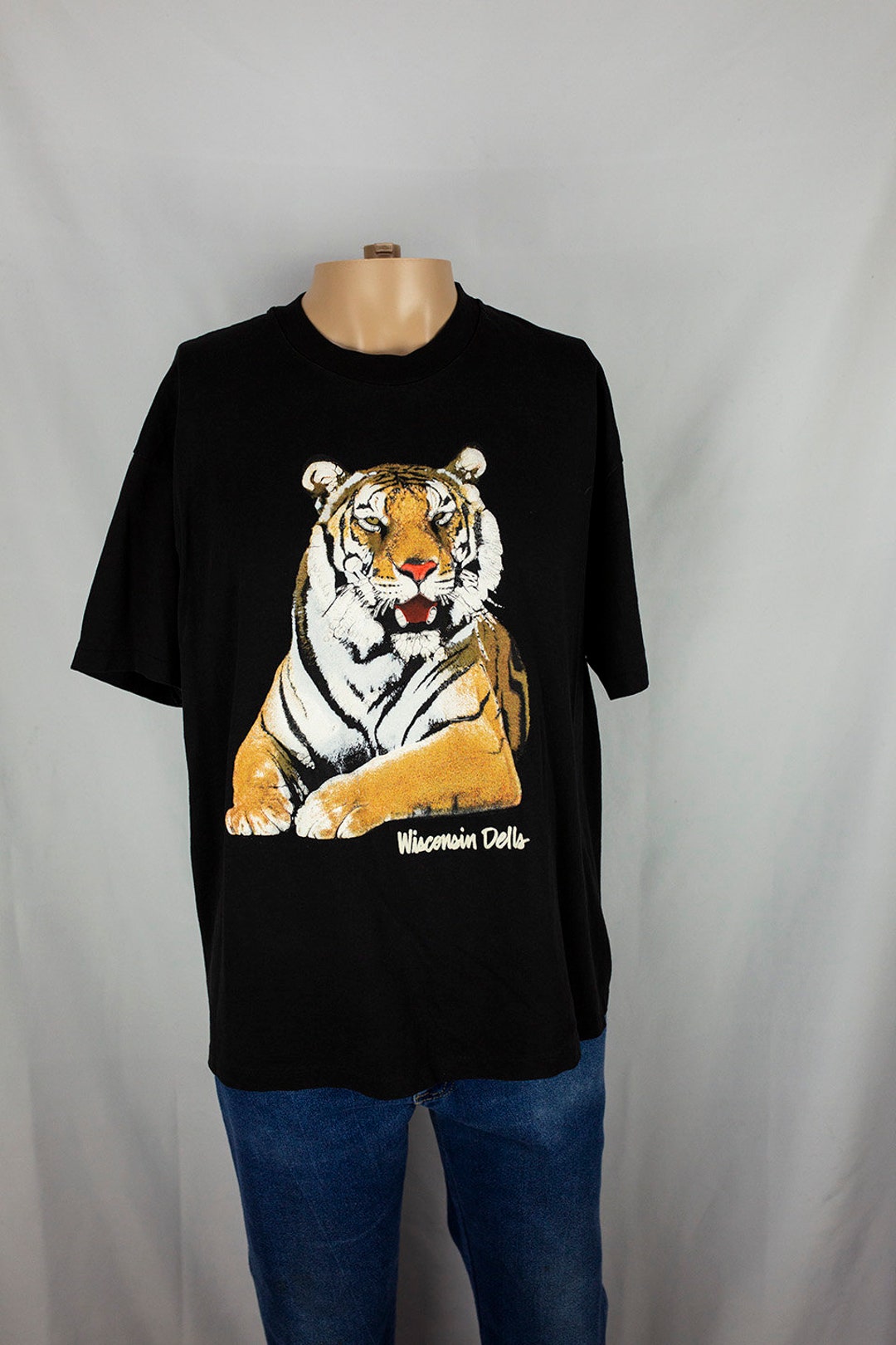 Vintage 90s Wisconsin Dells Tiger Single Stitch T-shirt Size XL - Etsy
