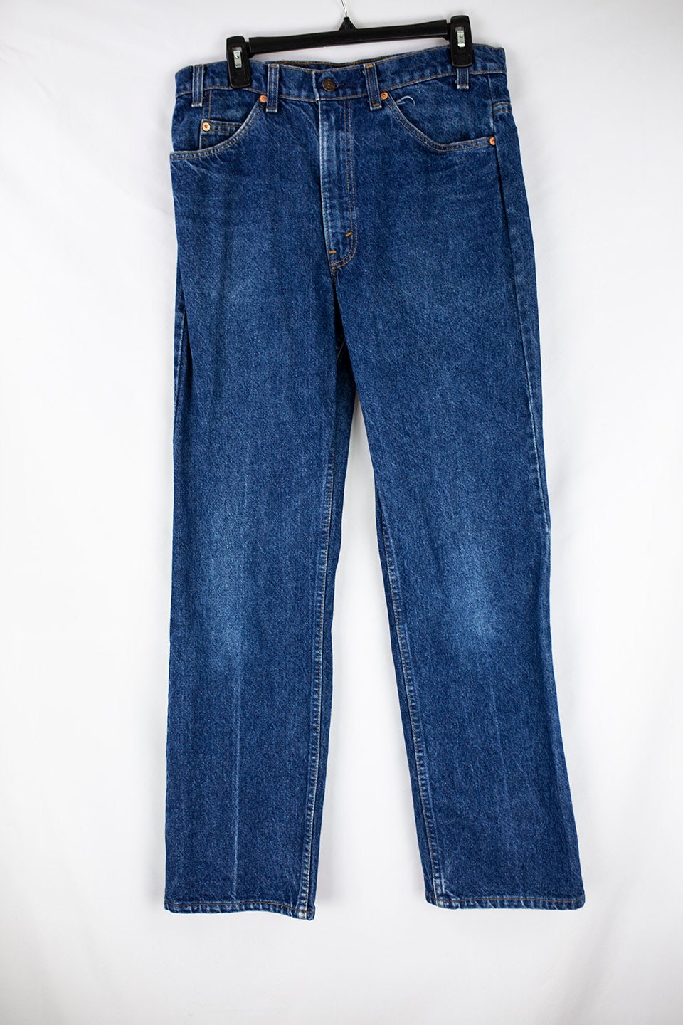 Vintage 80s Levi's 517 Orange Tab Red Batwing Dark Wash Vintage 80s Levi's 517 Orange Tab Red Batwing Dark Wash