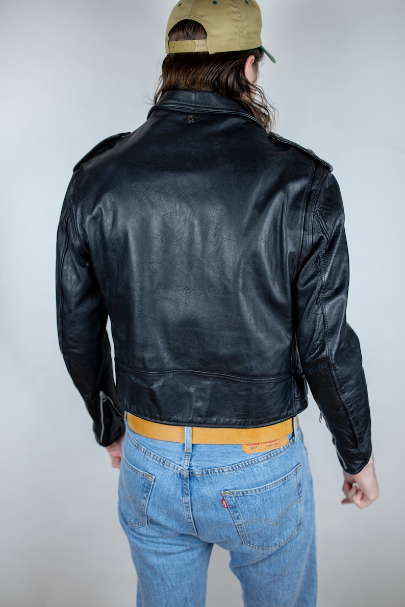 GRAIL 50s-early 60s Vintage Schott Bros. Perfecto Steerhide Leather One ...