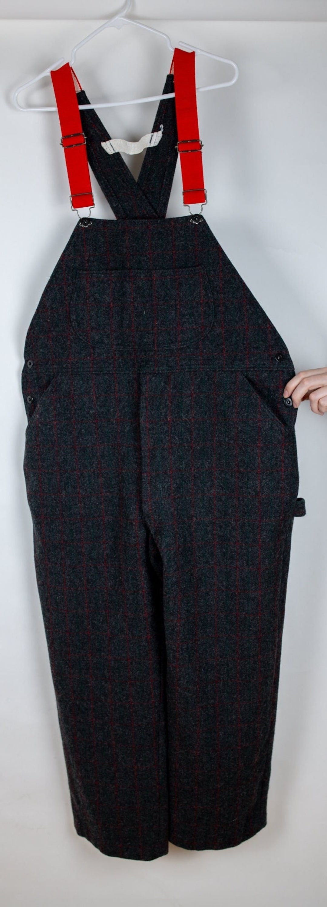 Vintage 60s Woolrich 1994 Wool Malone Hunting Bib Overalls Adirondack ...