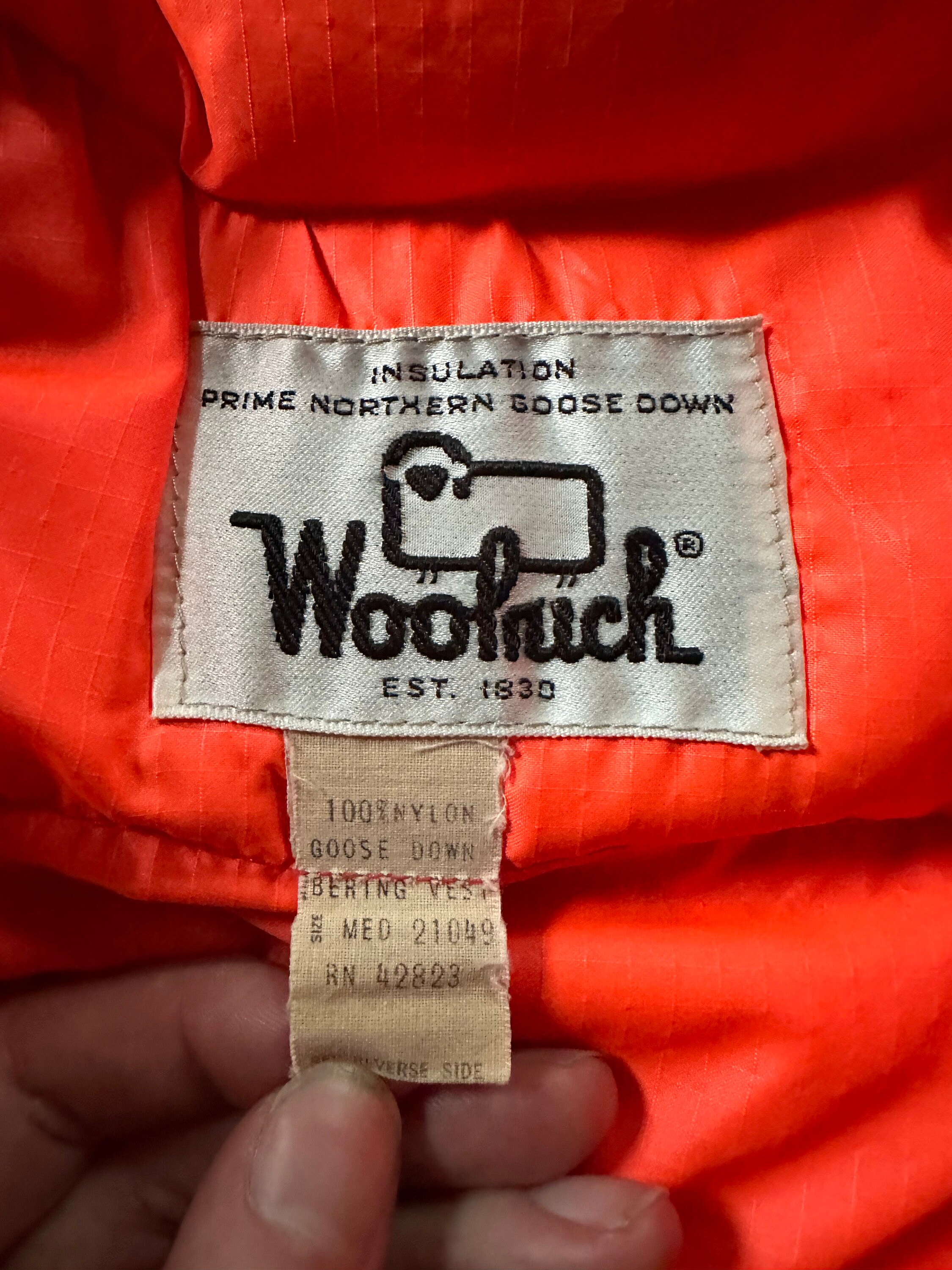 Vintage Woolrich Blaze Orange Hunting Down Puffer Size Medium - Etsy
