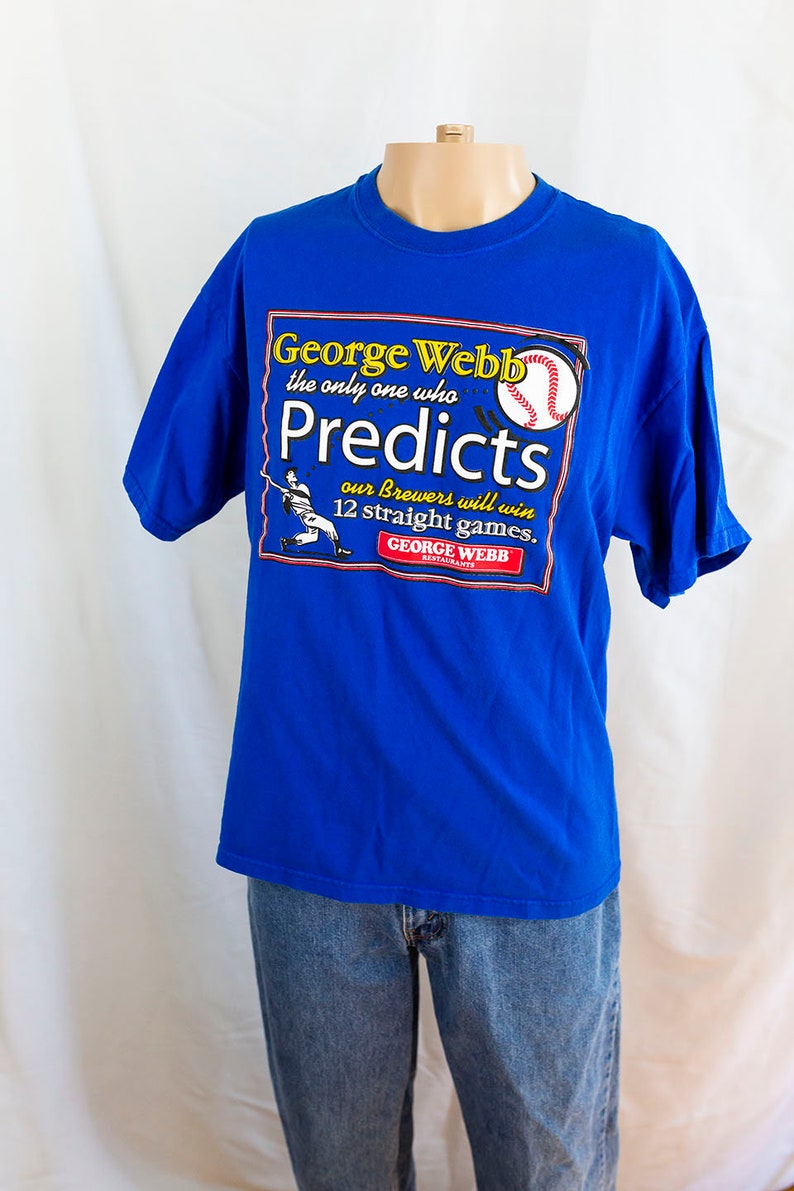 Vintage 90s Milwaukee Wisconsin George Webb Brewers T-shirt - Etsy