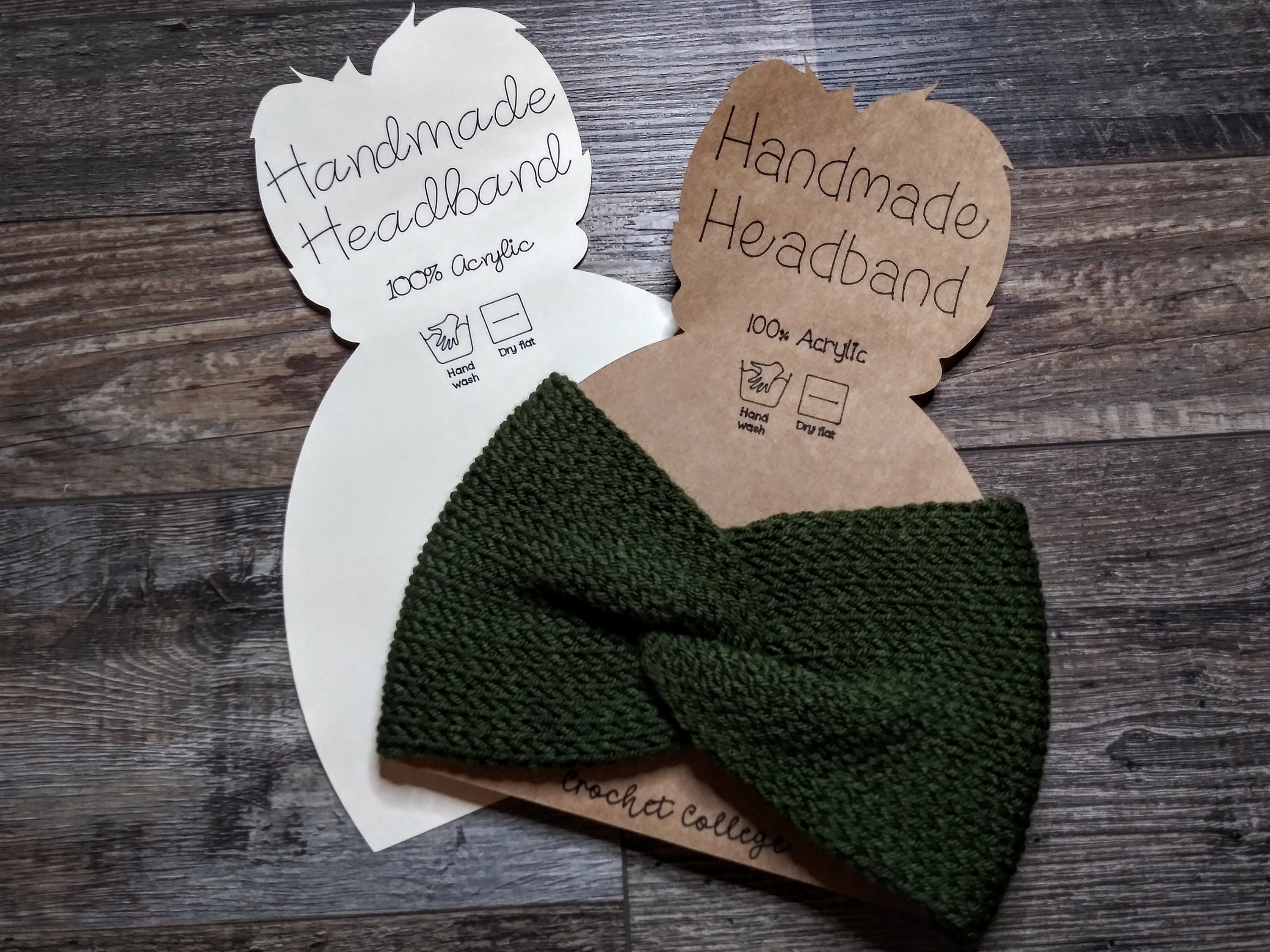 Messy Bun Headband Tag Template | Editable Word Template and PNG File ...