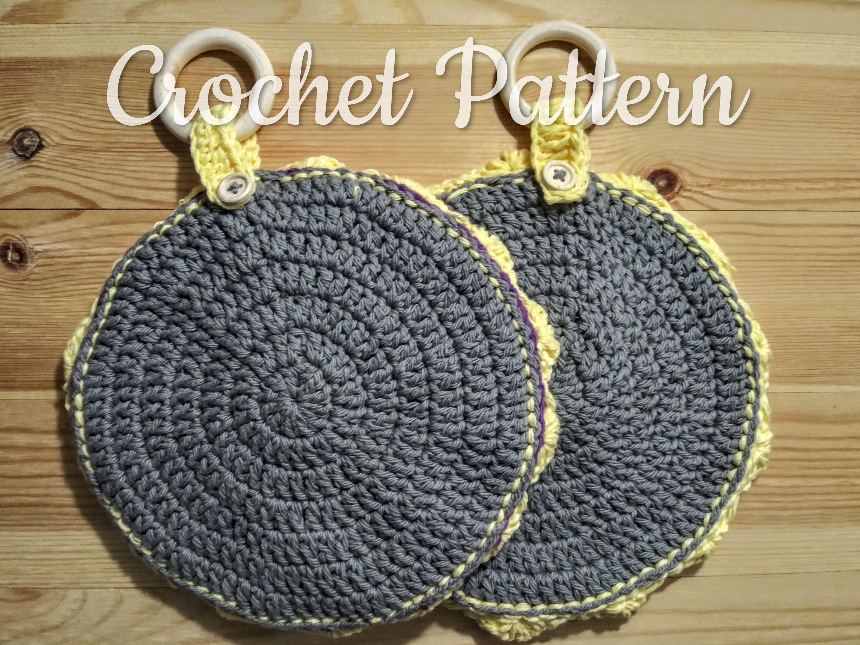 Crochet Pattern Rustic Lattice Pie and Vented Pie set of - Etsy