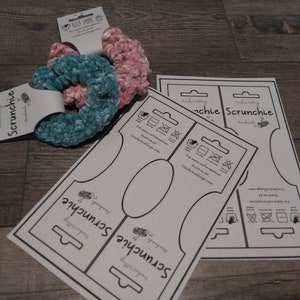 Scrunchie Tag Template | Editable Word Template and PNG File Download ...