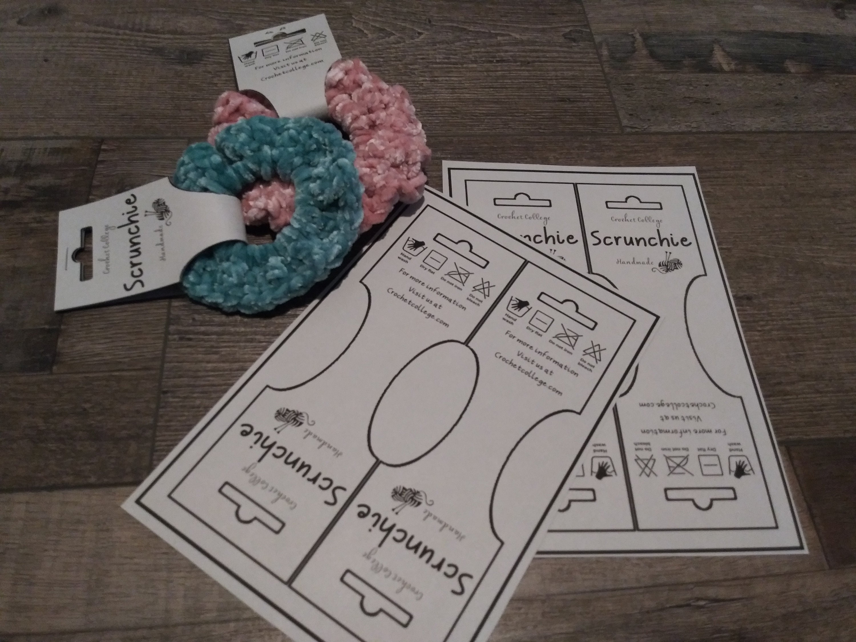 Scrunchie Tag Template Editable Word Template and PNG File - Etsy