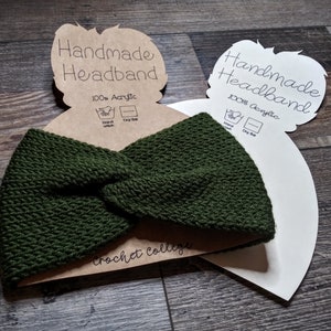 Messy Bun Headband Tag Template | Editable Word Template and PNG File ...