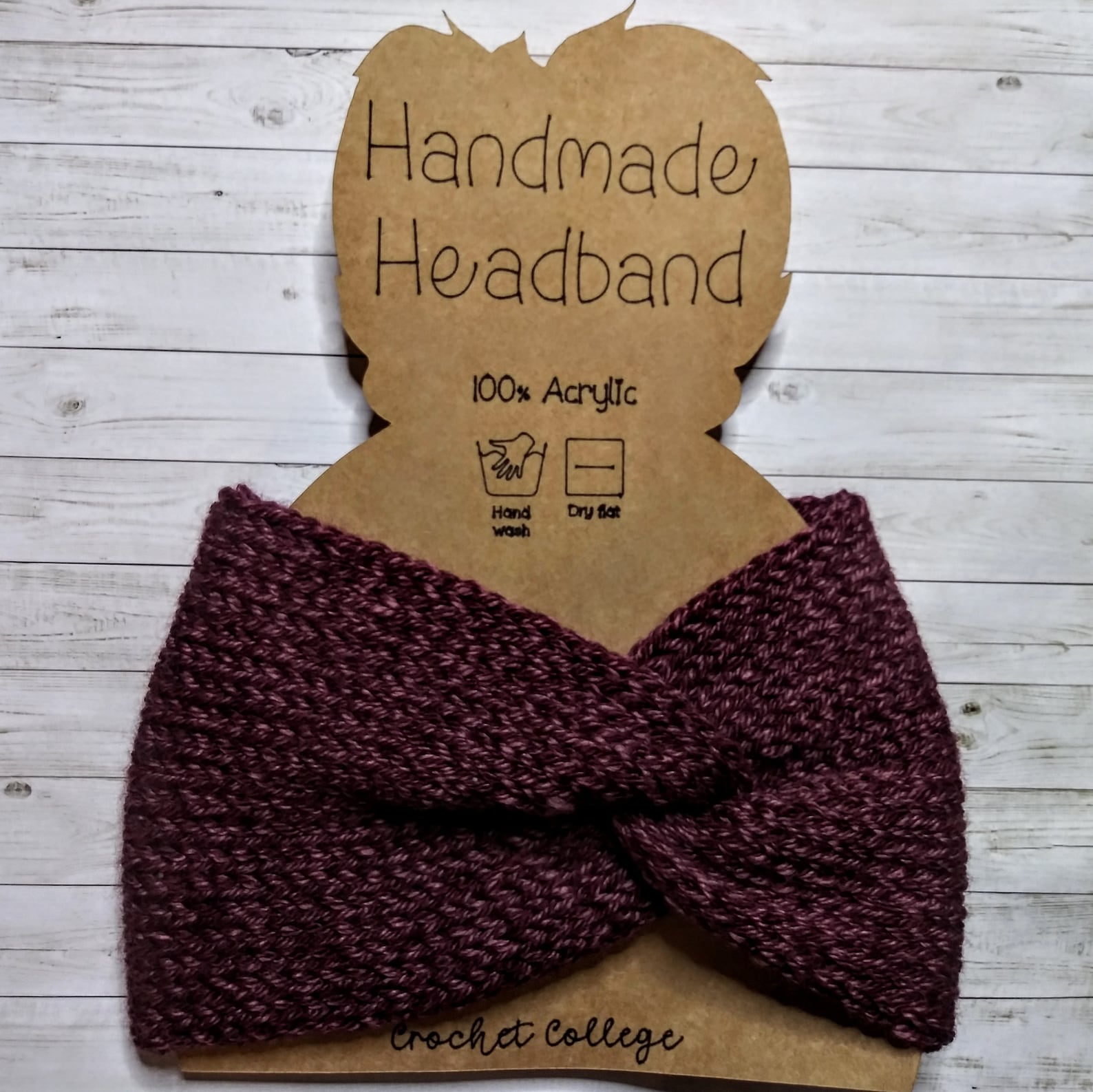 Messy Bun Headband Tag Template | Editable Word Template and PNG File ...