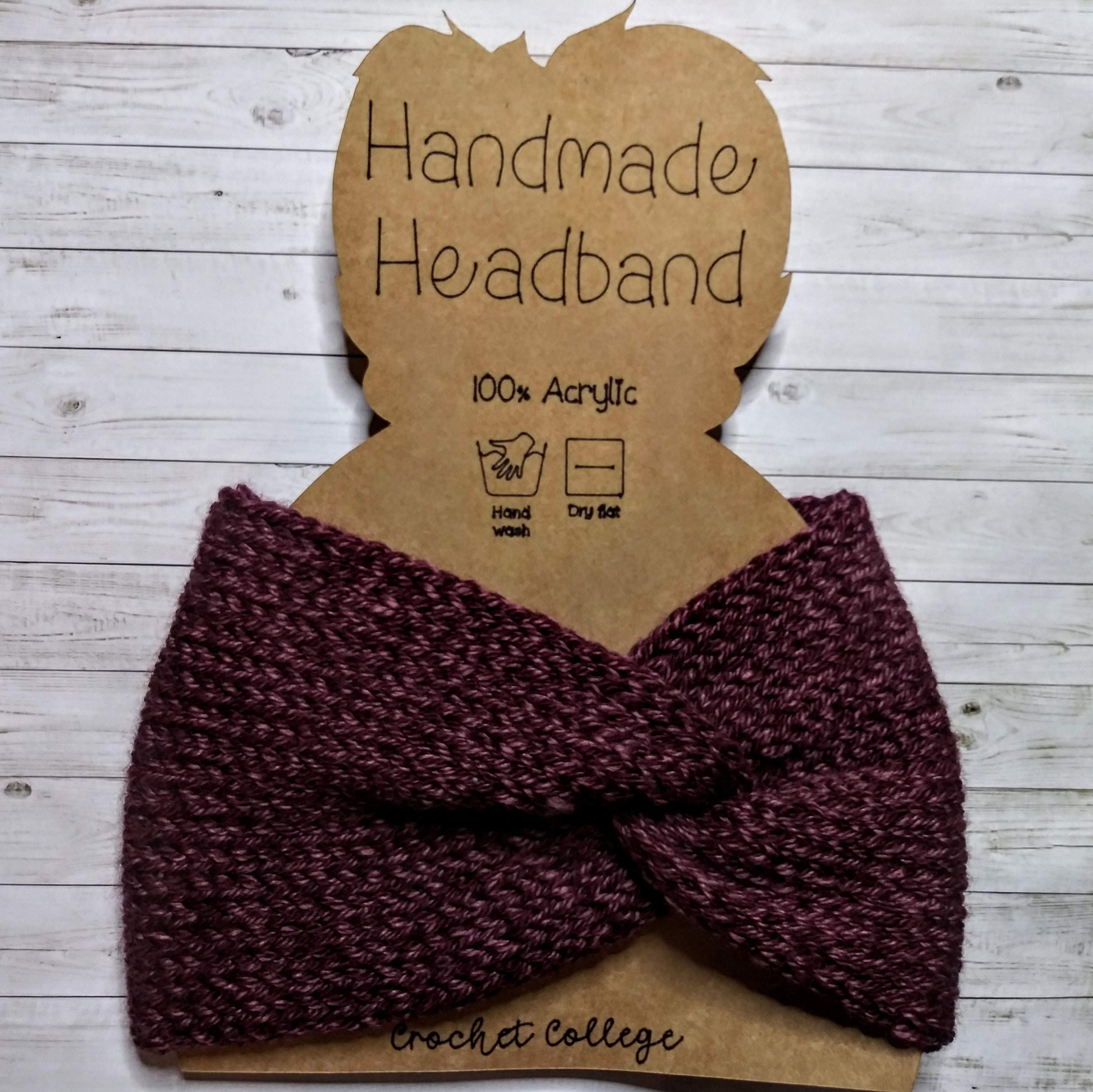 Messy Bun Headband Tag Template Editable Word Template and | Etsy