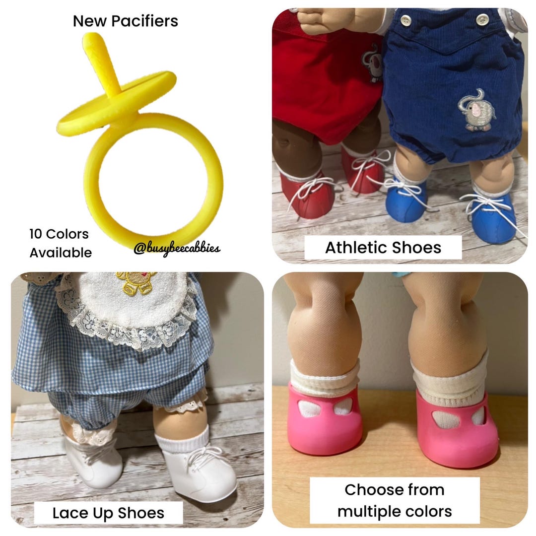 Cabbage Patch Kids SHOES, PACIFIERS, and SHOELACES ~ Many Colors ...