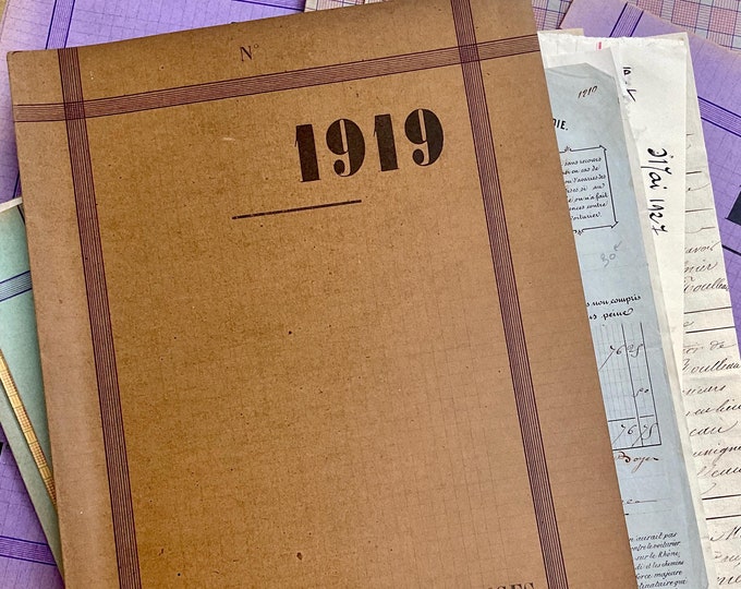 Lot of 16 Pieces : Antique French Invoices 19th, Old Documents, Ledger ...