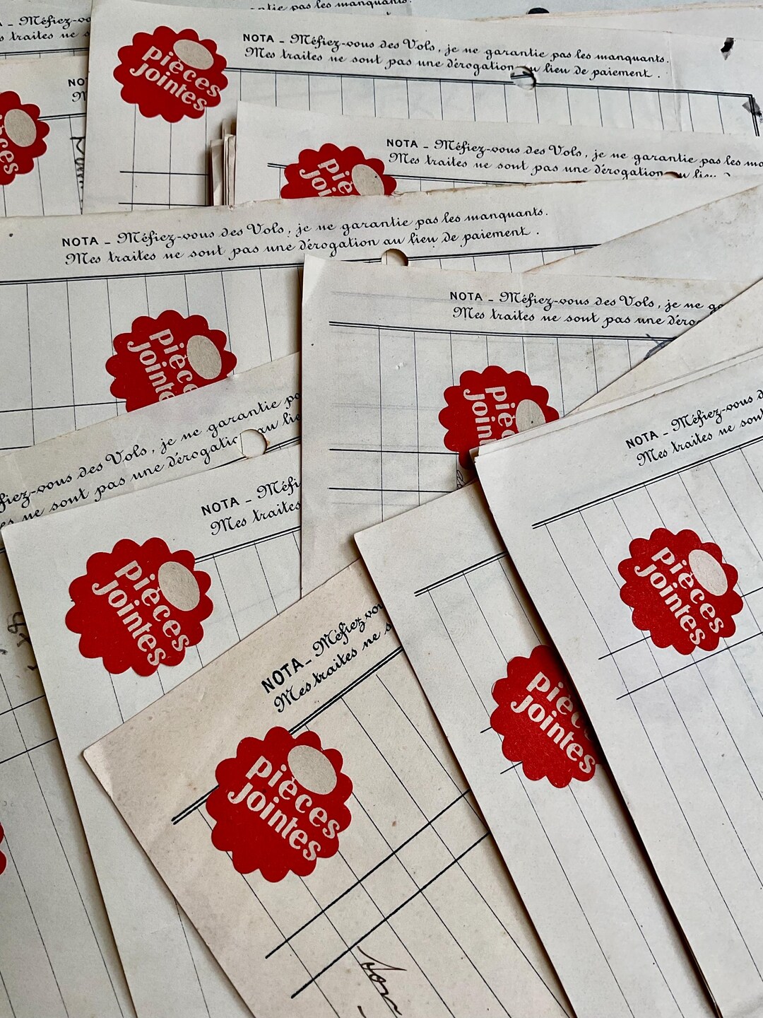 1920s, Lot of 14 Antique Vintage French Invoices-factures : Mr LAURENT ...
