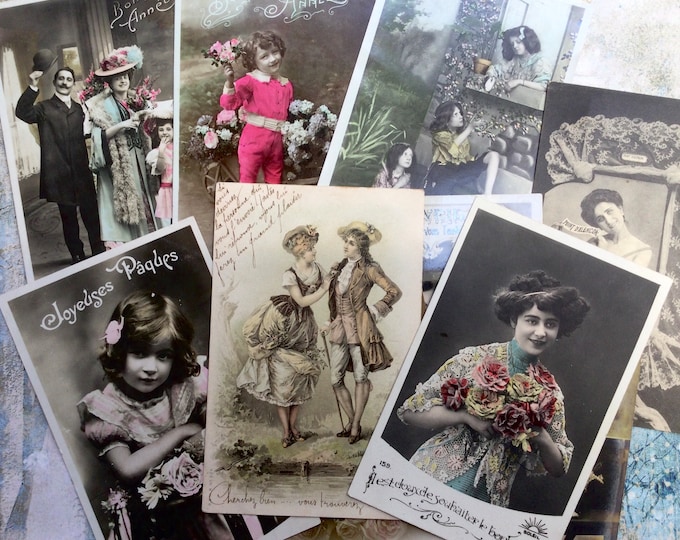 Lot of Ten Antique Vintage Postcards - Etsy