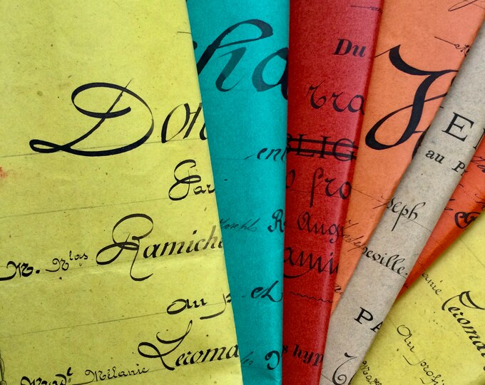 Dated From 1889,notary Act of the Sale of a House, Antique French ...