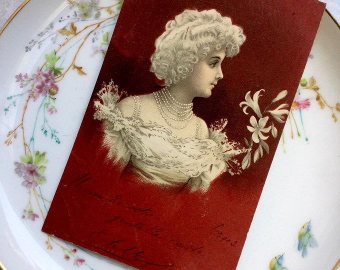 Antique Vintage Postcard, Card, Portrait, Ephemera - Etsy