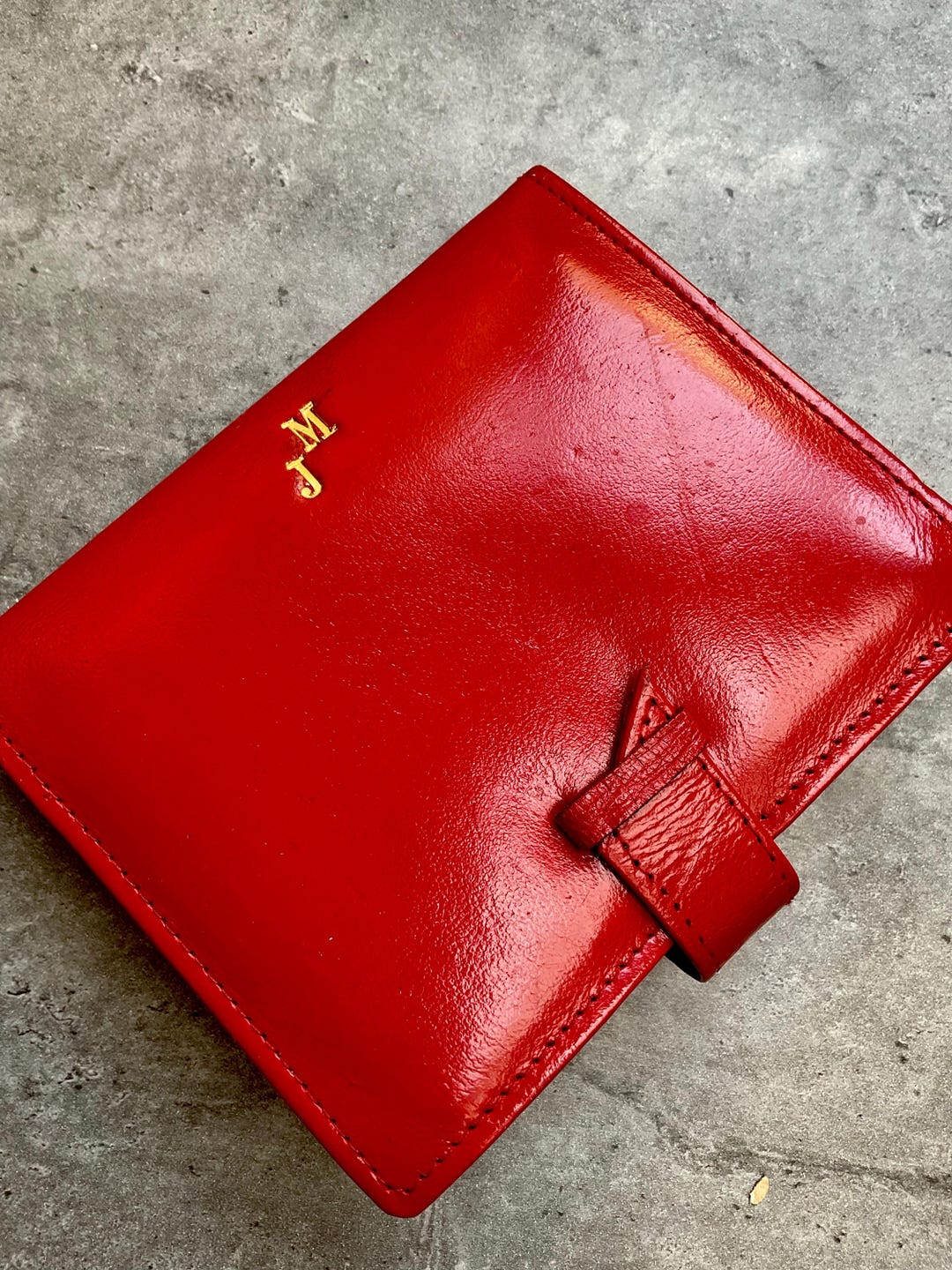 1940s-1950s, Small Red Photo Album With a Gold Monogram JM, With 40 ...