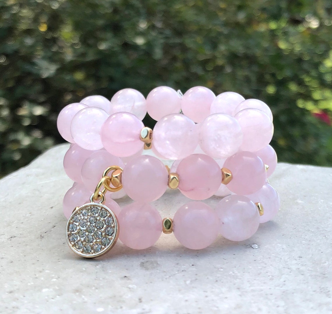 Peachy Chic Stackable Bracelet Set Matchstick Beads Gold - Etsy