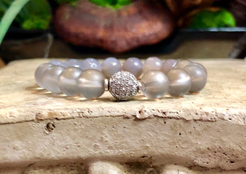 Gemstone Bracelet Set Of 4 Boho Jewelry Chunky Elastic Etsy