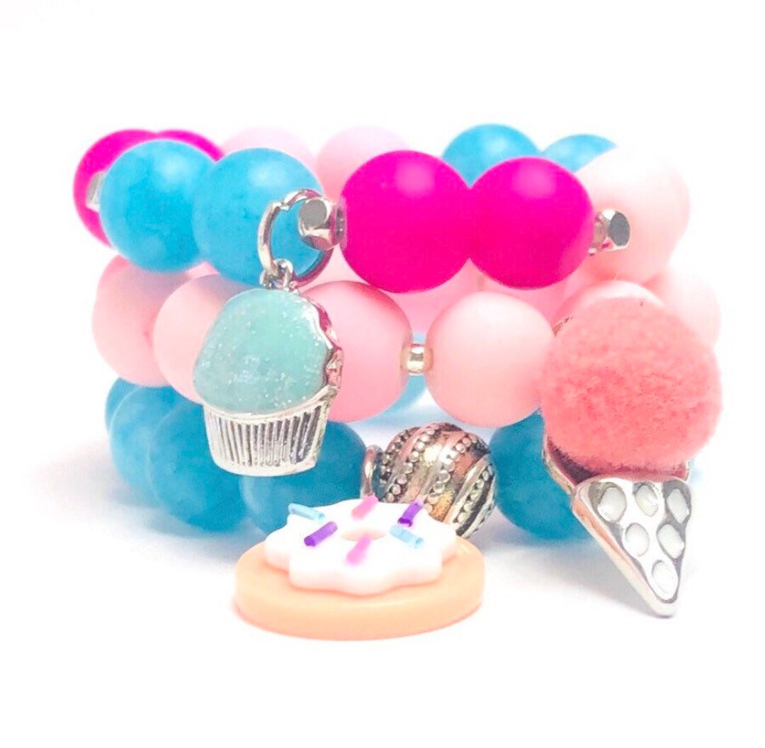 Kids Bead Bracelet, Tween Bracelet, Girl Birthday Gift, Kids Jewelry ...