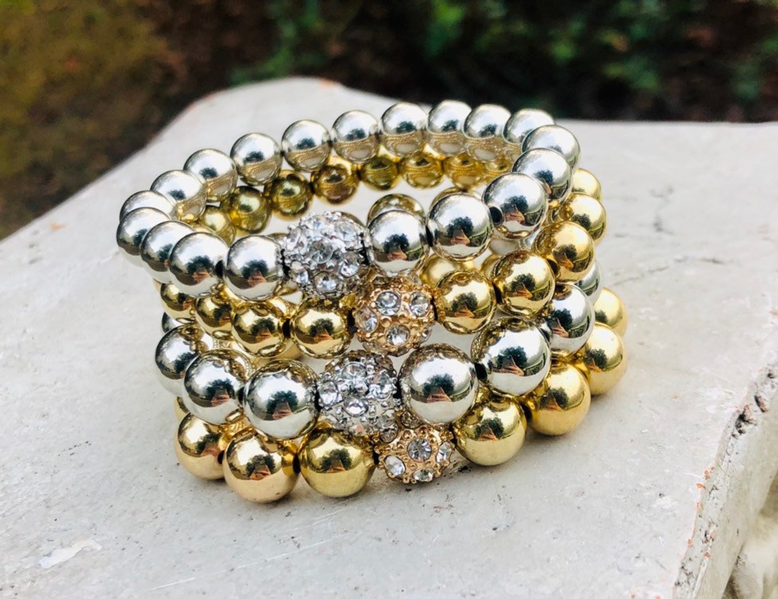 Stretch Stacking Jewelry Gold Plated Jewelry Quality Plated - Etsy