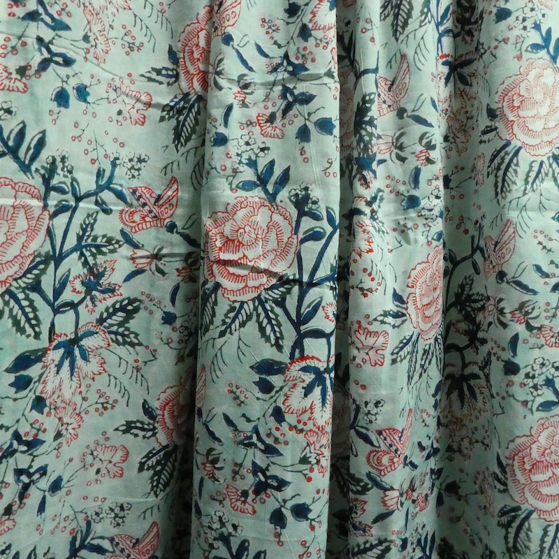 Teal Cotton Fabric - Etsy