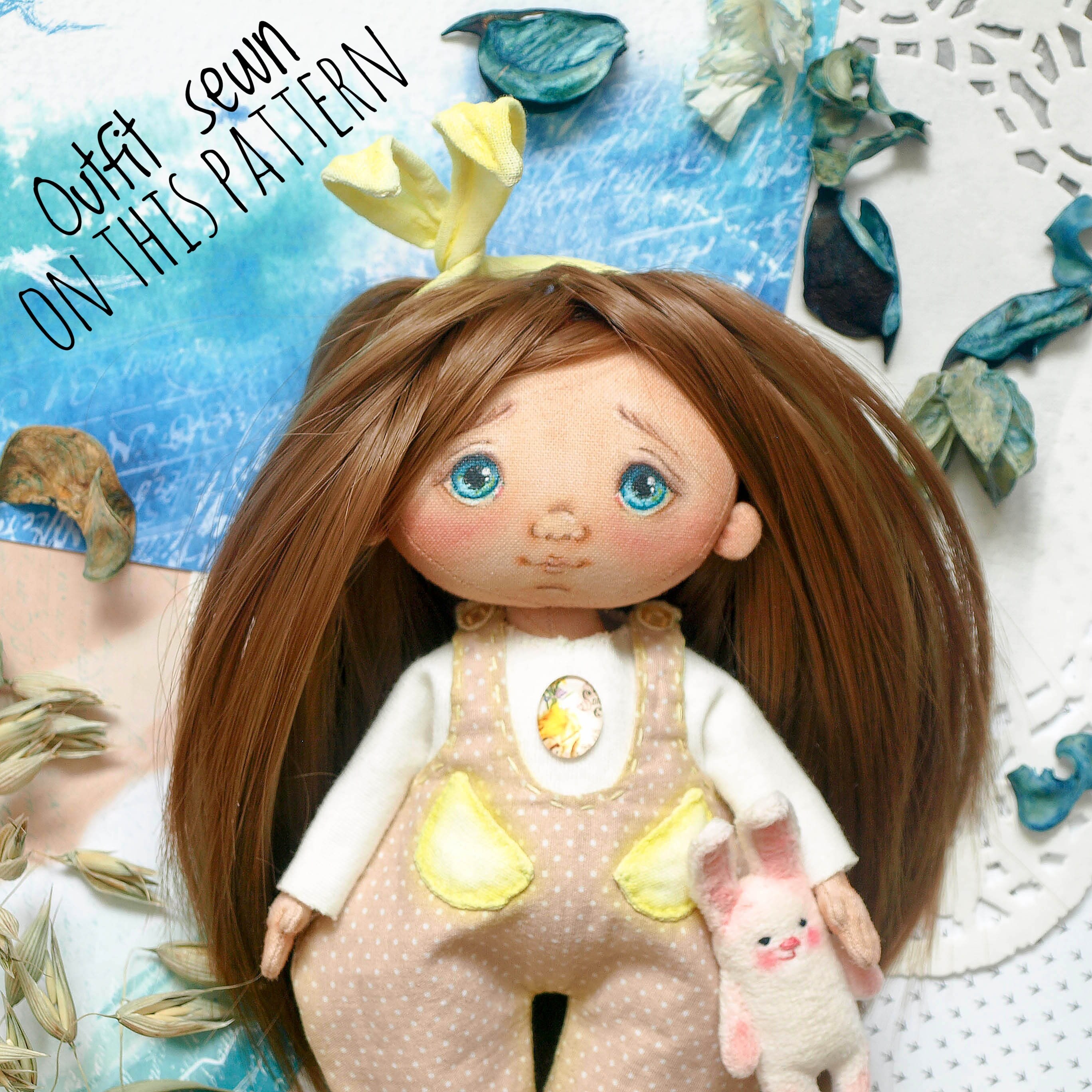 Cloth Doll Pattern, Doll Pattern Sewing, Doll Clothes Pattern, Art Doll ...