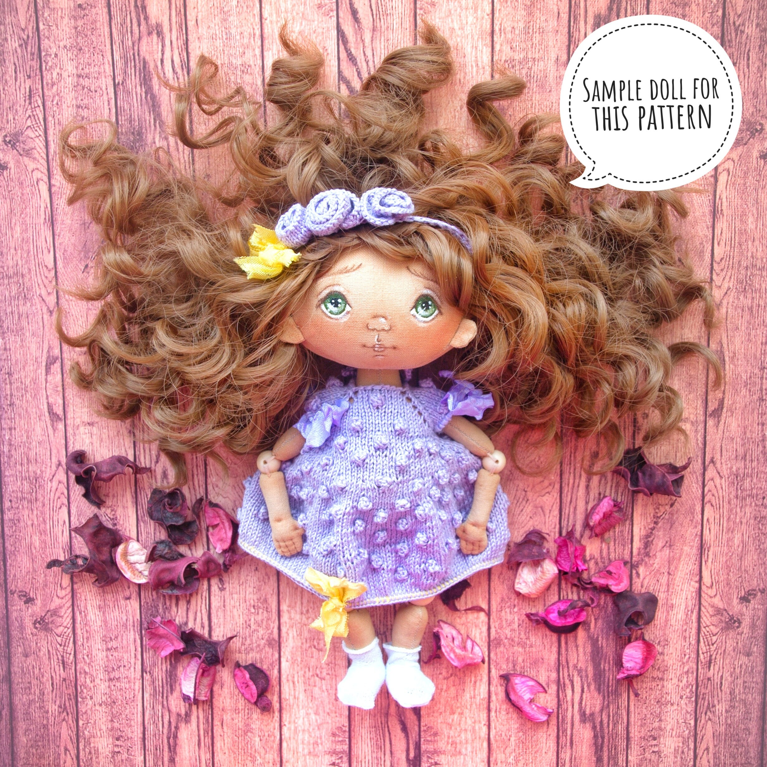 Rag Doll Pattern, Cloth Doll Pattern, Handmade Doll Pattern, Fabric ...