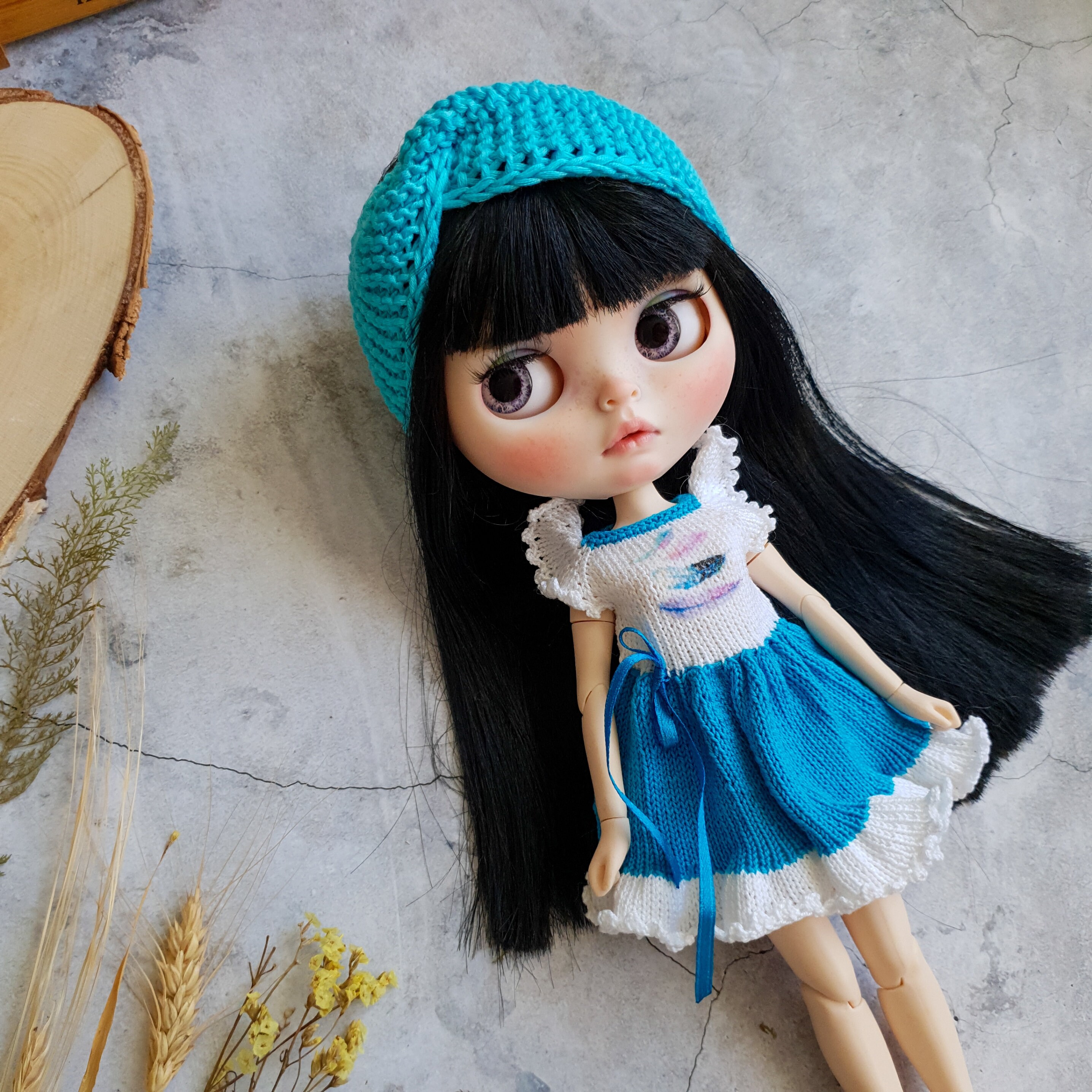Blythe Pattern Dress With Headband, Blythe Dress Pattern, Blythe Doll ...