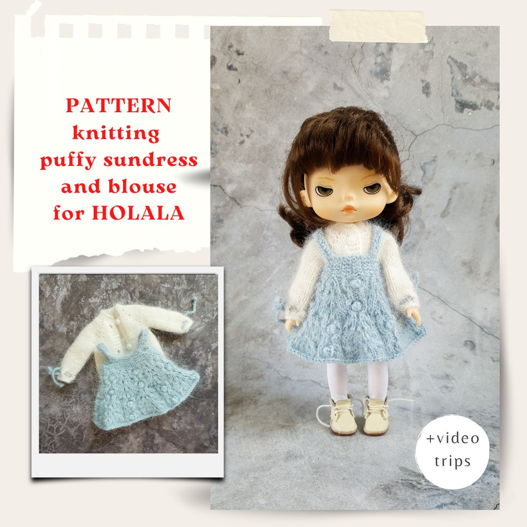 Holala Knit Pattern. Holala Pattern Knit Set Clothes Step-by-step - Etsy