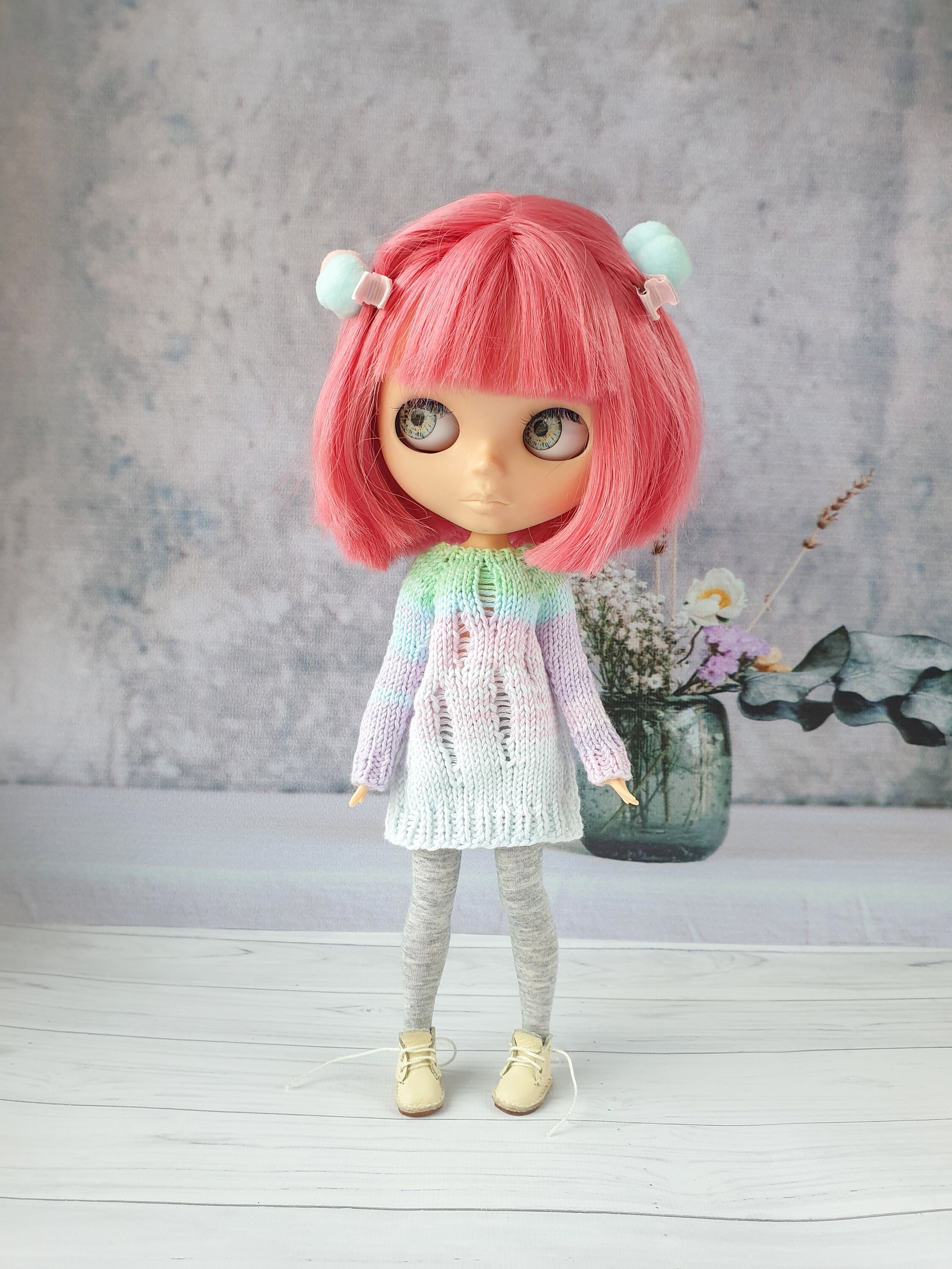 Blythe Pattern Knit Ripped Sweater, Blythe Sweater Knit Pattern, Blythe ...